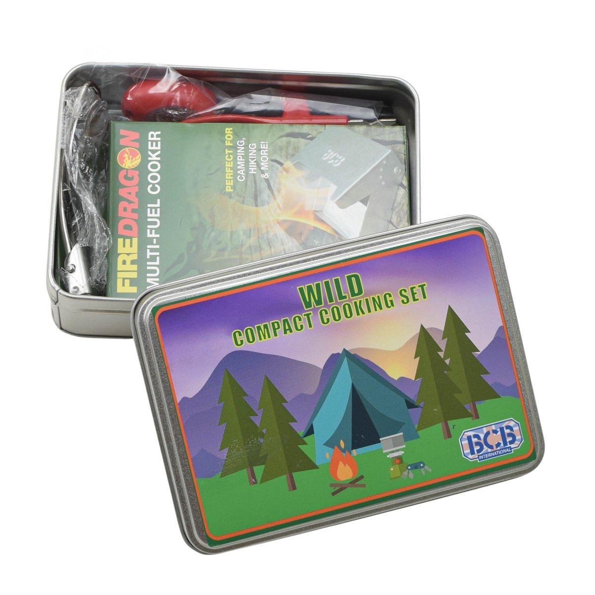 Camping solid fuel cooker set compact outdoor cooking set by BCB ...