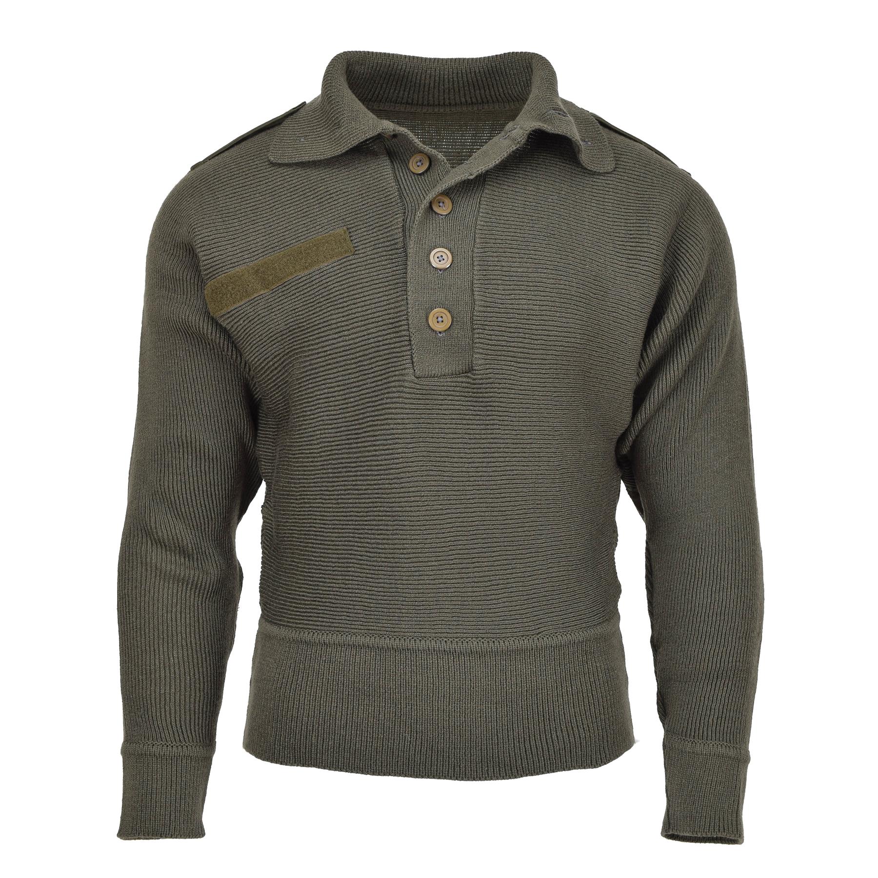 Heavyweight wool sweater original Austrian Military alpine pullover ...