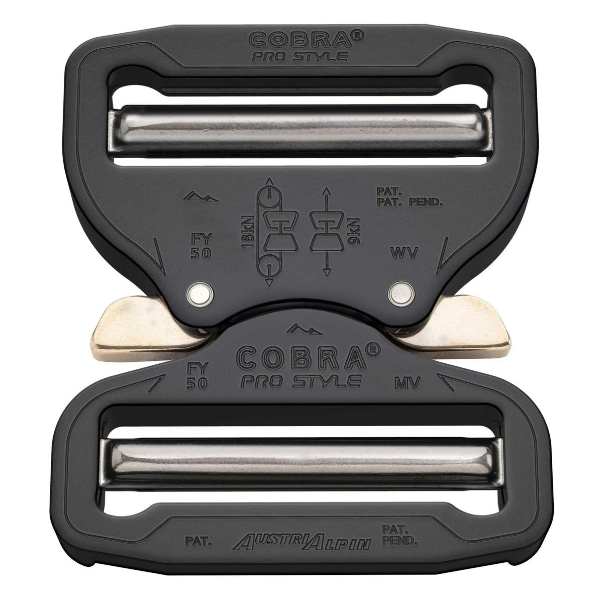 Cobra Pro Style 50mm Belt Buckle – Quick Release Aluminium - GoMilitar