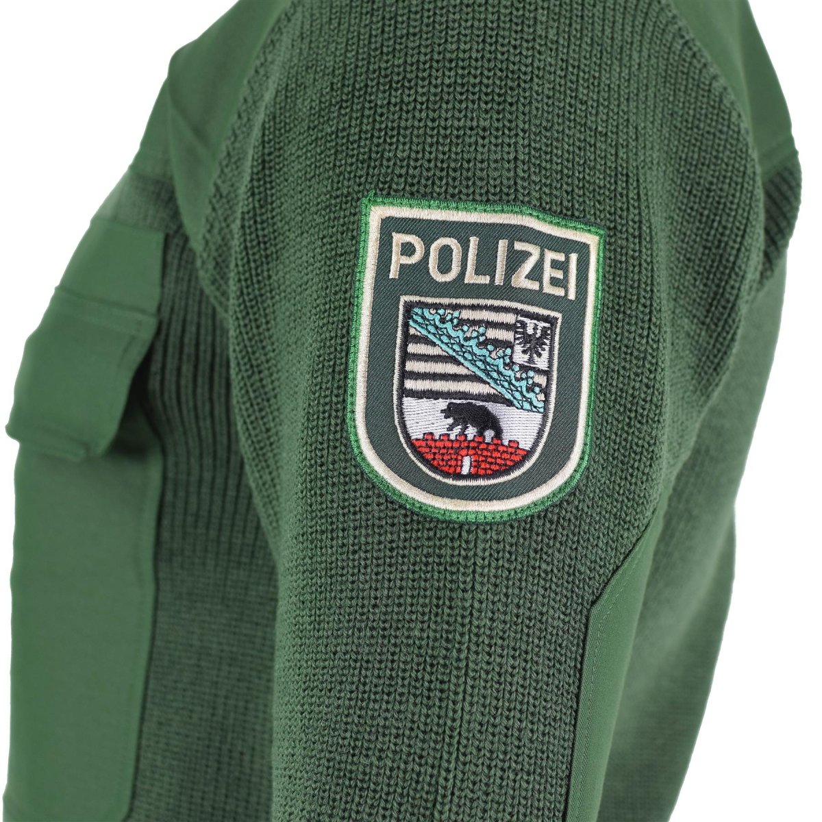 German police sweater genuine army troops green pullover military issue ...