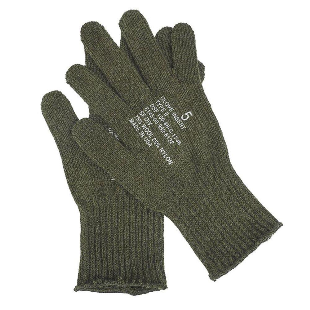 Military wool glove inserts Genuine US army insert Liners wool warmers ...