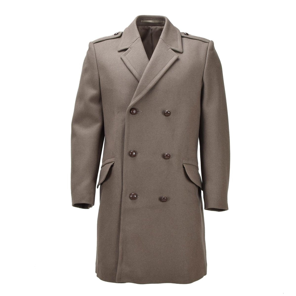 Original Dutch Military Wool Dress Coat Double Breasted Army Issue Kha ...