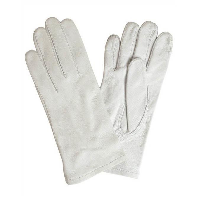 White leather gloves Original German army formal white leather parade ...